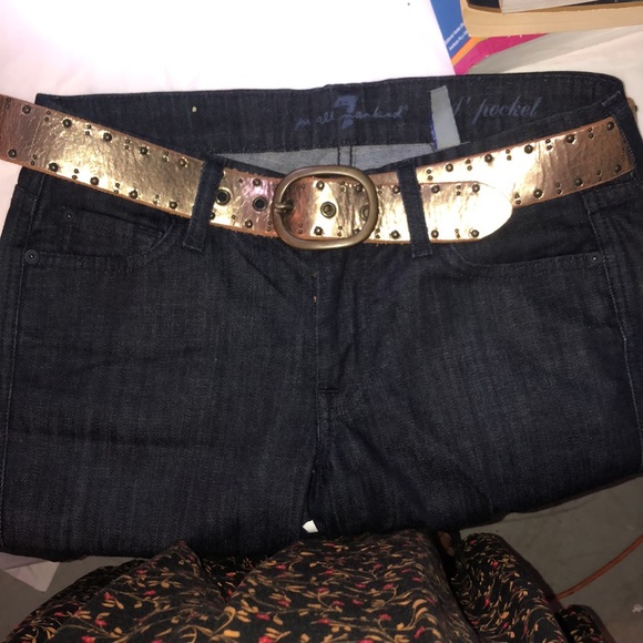 Fossil | Accessories | Fossil Metallic Gold Belt Medium Solid Brass ...